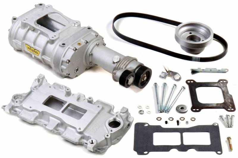Chevy Small Block 1962-1968 Weiand - Satin 142 Street Supercharger Kit ...