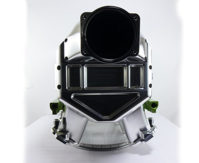 Frankenstein LS7 Billet Iceman Intercooled Intake Manifold - Anodized Black Finish (2000HP Rated ...